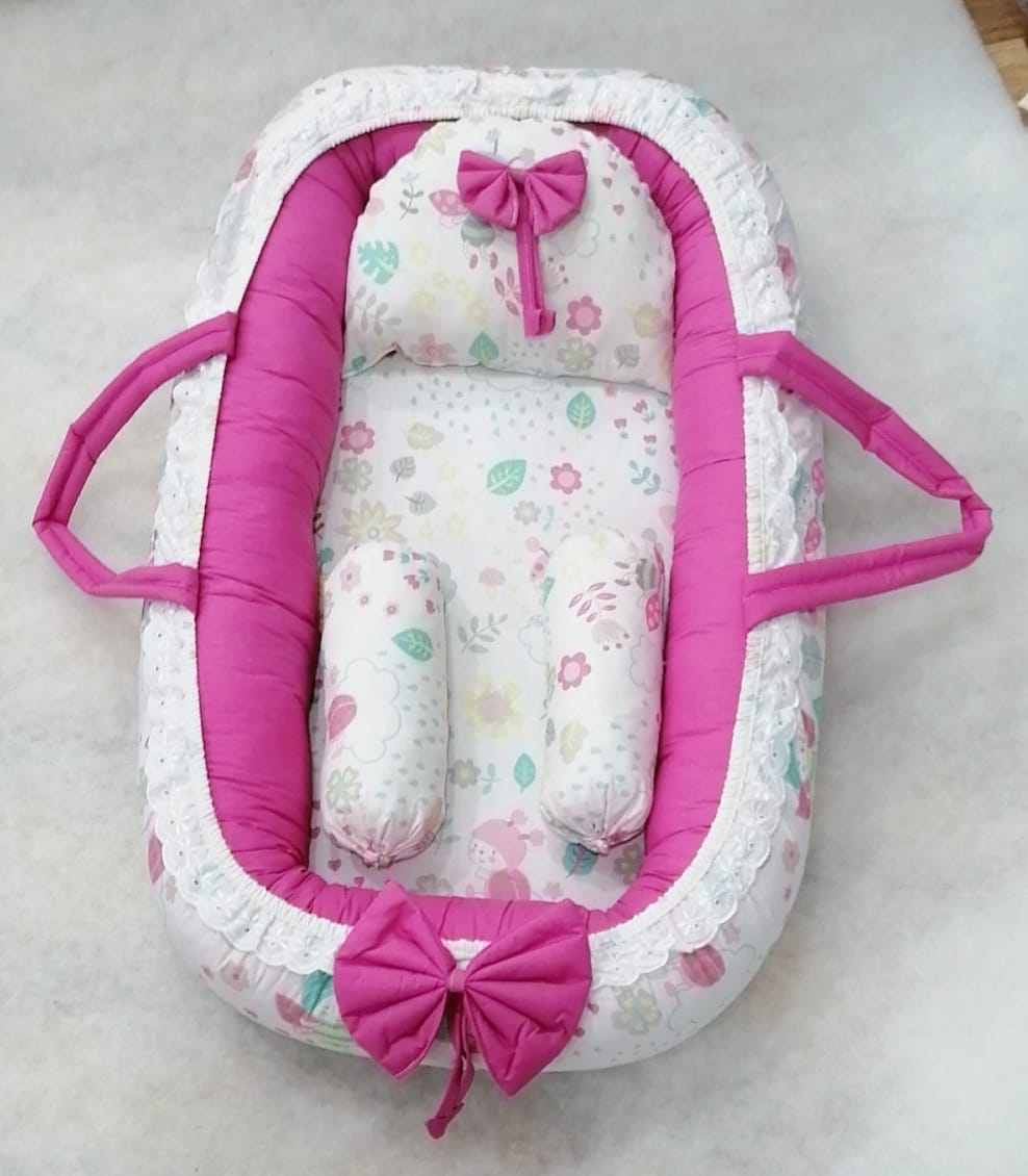 FUSCIA Pink Garden Baby Nest – MomShop